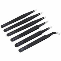 China Stainless Steel ESD Anti-static Tweezer Electronics Anti Static Clearnroom Tweezers High Precision for sale