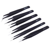 China Stainless Steel ESD Anti-static Tweezer Electronics Anti Static Clearnroom Tweezers High Precision for sale
