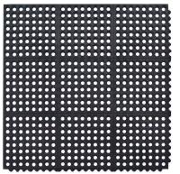 China Interlocking Antifatigue Tile Mats With Holes ESD Rubber Floor Mat Antistatic Anti Fatigue Mat for sale