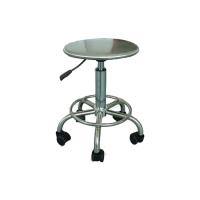 China Stainless Steel Structure Lab Stool Round Cushion Adjustable Chair For Office And Laboratory Use for sale