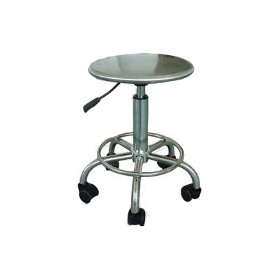 China Stainless Steel Structure Lab Stool Round Cushion Adjustable Chair For Office And Laboratory Use for sale