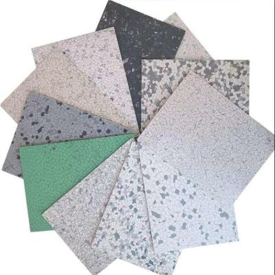 China Antistatic Conductive PVC Flooring Mat Vinyl Flooring Indoor Tile Anti-Static PVC Floor ESD Tiles for sale