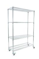 China Customized Size ESD Wire Mesh Shelving Cart Anti Static Storage Trolley for sale