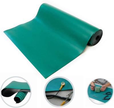 China ESD Rubber Table Mat 1.8mm-3mm Thick Anti-Static Surface for sale
