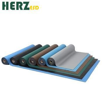 China ESD Rubber Table Mat Antistatic 1.8mm-3mm Green Grey Blue for sale