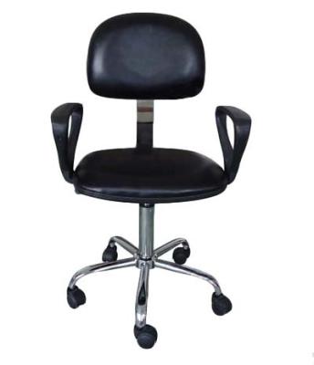 China Wholesale PU Rotatable Foam ESD Chair with Footring Anti-Static Stool Laboratory  Office Fabric Cleanroom for sale