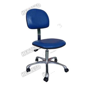 China Blue Color ESD Safe Chairs / Static Dissipative Chair With Grounding Chain for sale