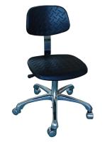 China Wholesale PU Rotatable Foam ESD Chair with Footring Anti-Static Stool Laboratory  Office Fabric Cleanroom for sale