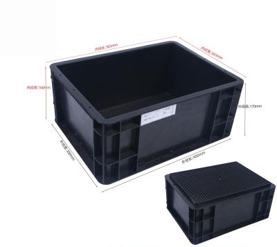 China ESD Stackable Containers Antistaic Conductive Plastic Box for sale