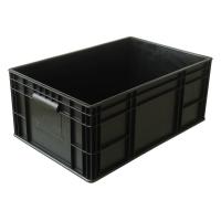 China ESD Box Black Plastic Antistatic Storage Bin for Parts and Component Organization for sale