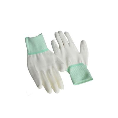 China ESD Conductive Gloves Anti Slip Anti Static Work Glove with PU Coated Tip and Palm for sale