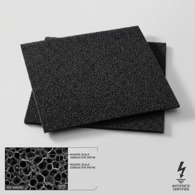 China Conductive ESD Foam Insert Black Die Cut Anti Static EVA Foam Inner Packaging Cushion For PCB IC Board Shipping for sale