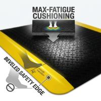 China ESD Anti Fatigue Rubber Mat Bubble Top Black Static Dissipative Floor Mat For Electronics Assembly Workstations for sale