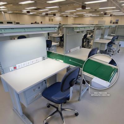 China Heavy Duty Laboratory ESD Workbench Adjustable Anti Static Work Table For Electronics Rework Repair Station for sale