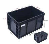 China Industrial 600×400×340mm Antistatic ESD Plastic Bin Turnover Box Injection Molded Storage Container for sale