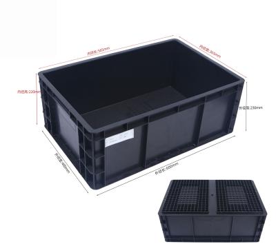 China 600×400×148mm ESD Plastic Bin Turnover Box Injection Molded Storage Container for sale
