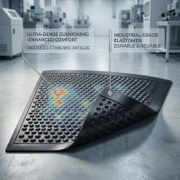 China Oil-Resistant Anti-Fatigue ESD Rubber Floor Mat for Cleanroom Electronics Workshop for sale
