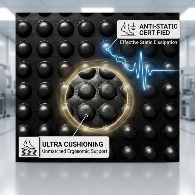 China Anti-Static SPU PU Cleanroom Entrance Mat for ESD Electronic Production Area for sale