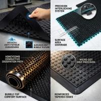 China Solvent-Free Wear-Resistant SPU PU ESD Cleanroom Flooring Mat for Gowning Rooms for sale