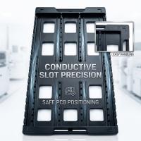 China Rotating ESD Circulation PCB Rack Metal Frame for SMT Circuit Board Storage for sale