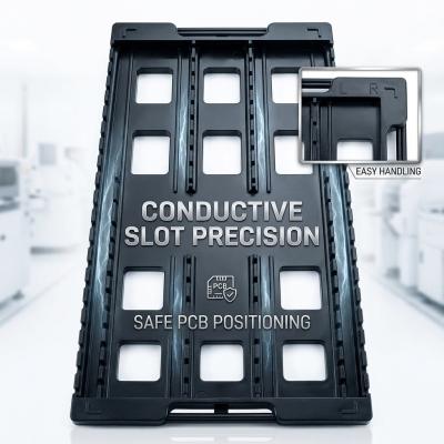 China Rotating ESD Circulation PCB Rack Metal Frame for SMT Circuit Board Storage for sale