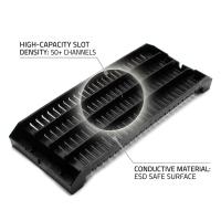 China Rotating ESD Circulation PCB Rack Metal Frame for SMT Circuit Board Storage for sale