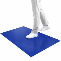 China Blue Tacky Mat Cleanroom Sticky Mat | Disposable Adhesive Floor Mat for Dust Control for sale