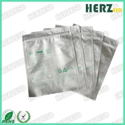 China Custom Logo ESD Moisture Barrier Bag - Aluminum Foil Material with 10⁸-10¹¹ Ohm Resistance in 3.6-6 Mil Thickness for sale