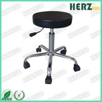 China HZ-34410 ESD PU Leather Lab Chair with 320mm Seat Diameter and 440-600mm Height Adjustment for Electronic Assembly for sale