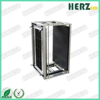 China HZ-2605 Metal ESD PCB Magazine Rack 6.5KG with 50 Slots for 355mm Boards and Auto Loading for sale