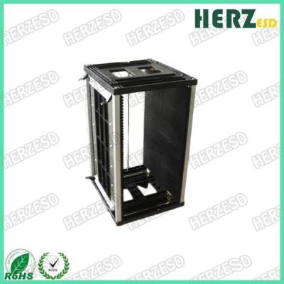 China HZ-2606 ESD PCB Magazine Rack 355x320x563mm with 50 Slots for SMT Semiconductor Industry for sale
