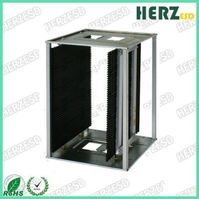 China HZ-2608 Metal ESD PCB Magazine Rack 535x460x570mm with 50 Slots for SMT Semiconductor Industry for sale