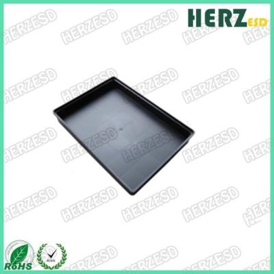 China HZ-22108 ESD Conductive Plastic Component Tray 450×300×60mm - Permanent Anti-Static Protection for sale