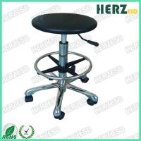 China HZ-32141 Cleanroom ESD Safe Swivel Round Chair 325mm Diameter with 620-820mm Height Adjustment for sale