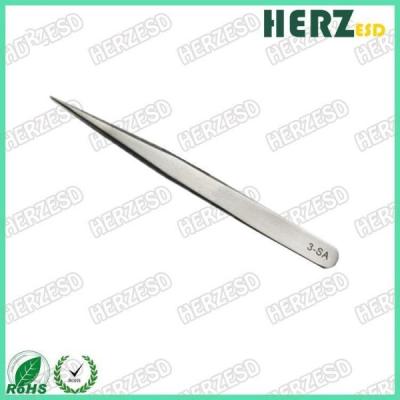 China High Strength Stainless Steel ESD Tweezers - Anti-Magnetic with 300+ Styles for Electronics Assembly for sale