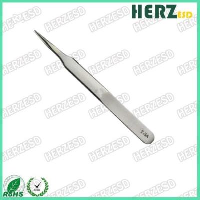 China High Temperature Resistance ESD Fine Point Tweezers - Stainless Steel Anti-Magnetic Tools for Electronics Assembly for sale