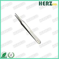 China Anti-Magnetic ESD Safe Tweezers with 2mm Flat Round Tip for Electronics Assembly and Cleanroom Use for sale