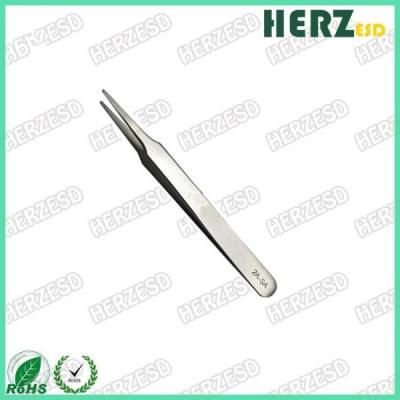 China Anti-Magnetic ESD Safe Tweezers with 2mm Flat Round Tip for Electronics Assembly and Cleanroom Use for sale