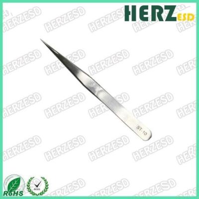 China ST-10 ESD Safe Tweezers 100% Non-Magnetic Super Alloy with Custom Logo for Electronics Assembly for sale