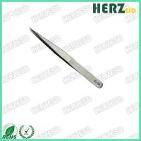 China 110mm Stainless Steel ESD Electric Tweezer with Straight Fine Tip for Electronics Assembly for sale