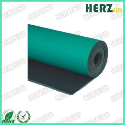 China HZ-30617 Double Layer ESD Rubber Table Mat 1.8mm-3mm Thickness Anti-Static Surface 10m Length for sale