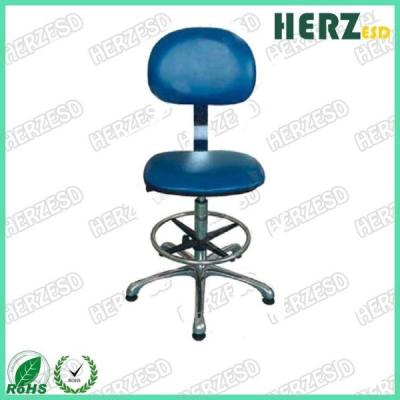 China Blue Color ESD Safe Chairs Adjustable Height 660-860mm Arm Rest Available for sale