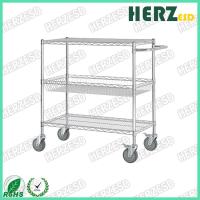 China HZ-28103 ESD Wire Shelf Trolley 1500mm Height with 70kg Castor Capacity for Industrial Storage for sale