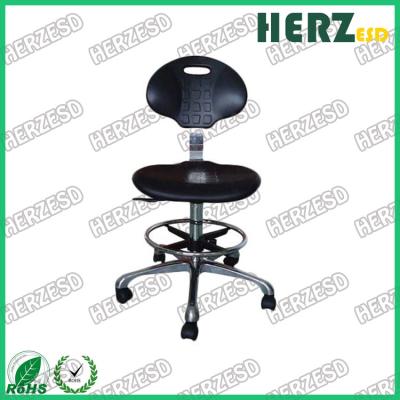 China ESD Safe Task Chair with Foot Rest - 380x320mm Back Size, 600-800mm Height Adjustment, 10⁶-10⁹ ohm Resistance for sale