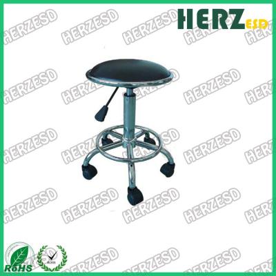 China Industrial ESD Cleanroom Stool with 470-620mm Height Adjustment and 10⁶-10⁹ Ohm Antistatic Protection for sale
