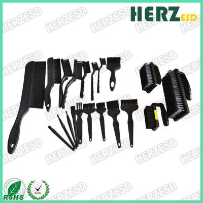 China Black ESD Anti-Static Cleaning Brush Set with Conductive Polypropylene Handle and Multiple Style Options for Electronic Components for sale