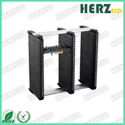 China HZ-2710 Conductive Adjustable PCB Magazine Rack with 10⁴-10⁹Ω Surface Resistance and 50-350mm Size Range for sale