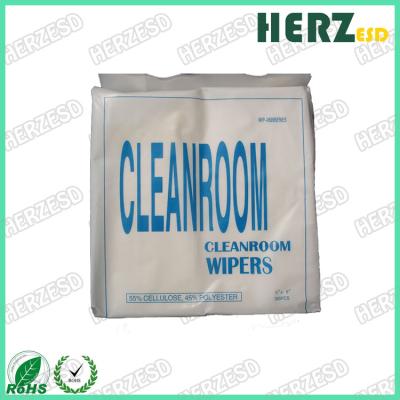 China 1009S 1009D Clean Room Wipes - 9x9 Inch Lint Free Microfiber Cloth 110g/m² Weight Class 100 Certified for sale