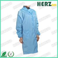 China ESD Protective Clothing 98% Polyester 2% Conductive Fiber with 10⁶-10⁹Ω Resistance for Electronic Workshops for sale