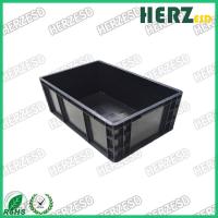 China HZ-26428 ESD Storage Box 600x400x280mm with 10³-10⁹ Ohm Conductive Plastic for IC LCD Components for sale